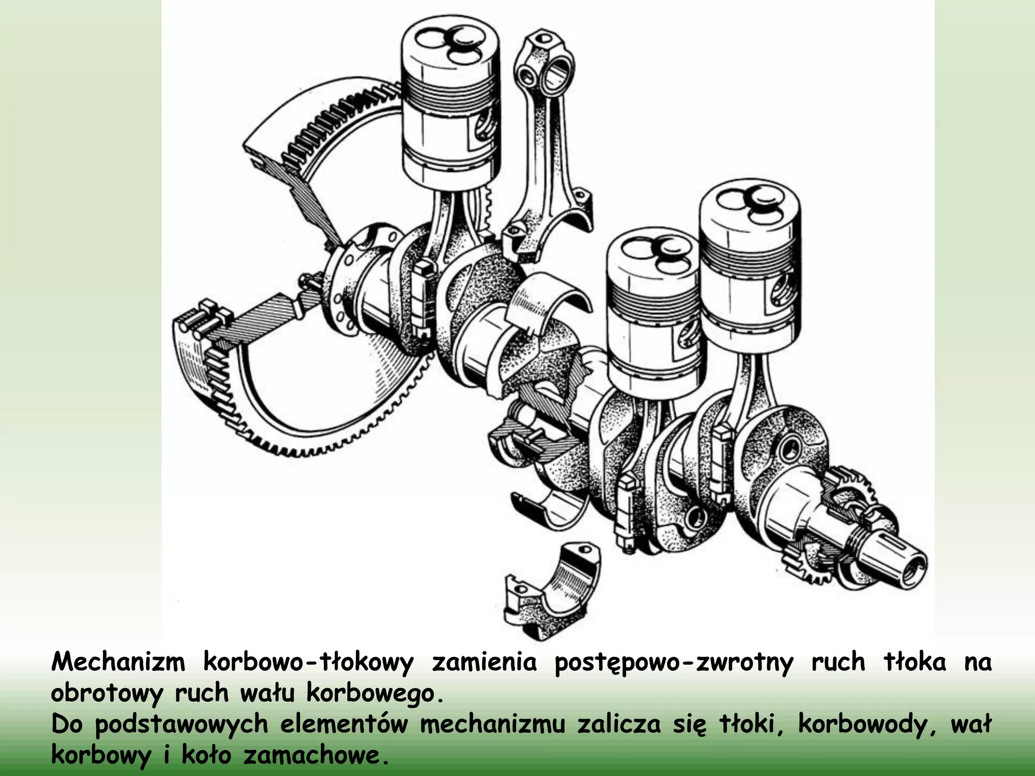 Blok III Lekcja 3: Rola, budowa i działanie poszczególnych układów silnika spalinowego | PPTX