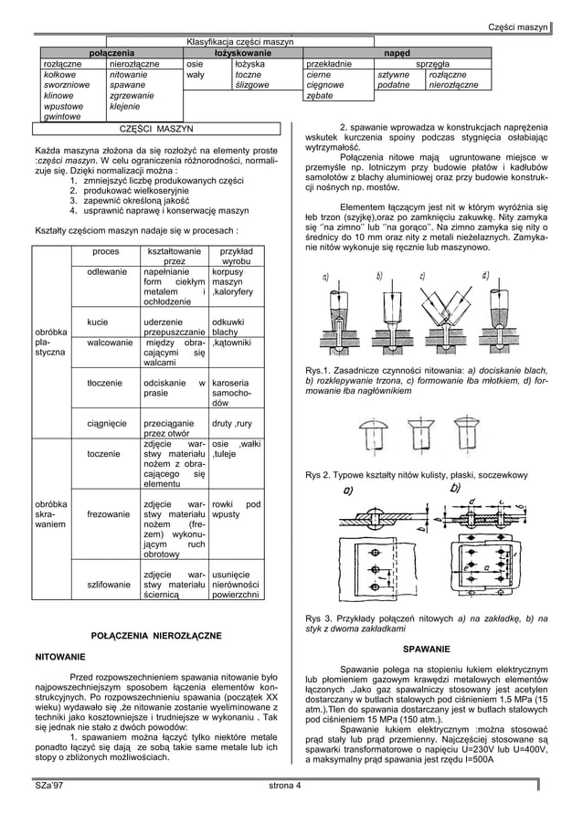 lekcja 5 Części maszyn | PDF | Woodworking | Arts and Crafts