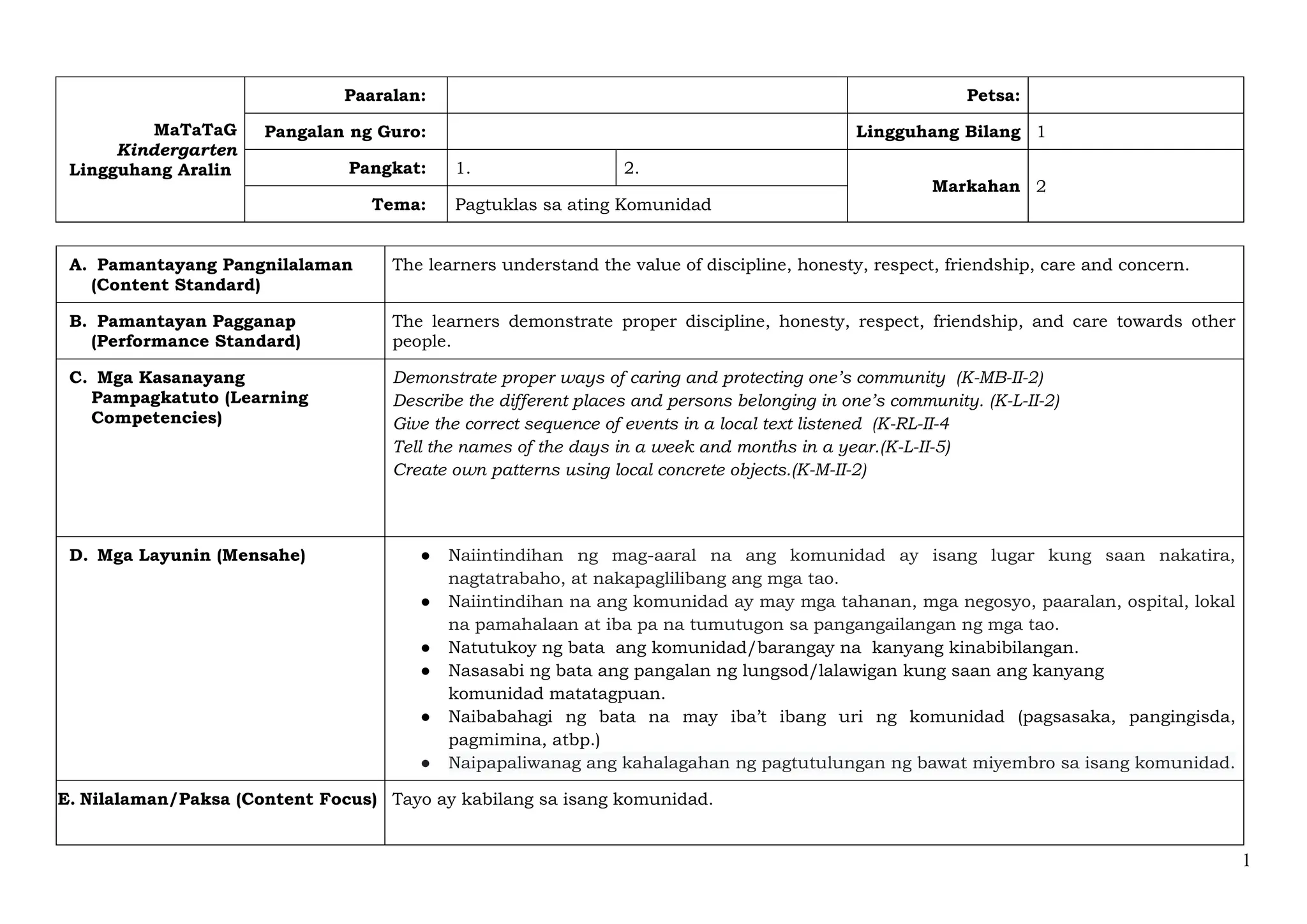 Lesson Exemplar_Kindergarten_Q2_Week1_v.2 | PDF