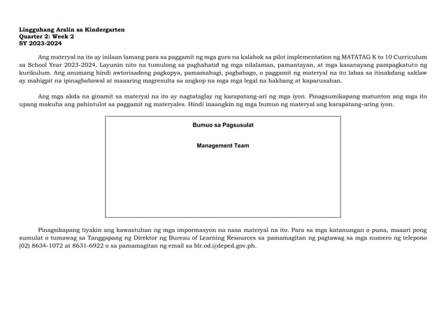 Lesson Exemplar_Kindergarten_Q2_Week2_v.2 | PDF
