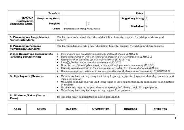 Lesson Exemplar_Kindergarten_Q2_Week2_v.2 | PDF