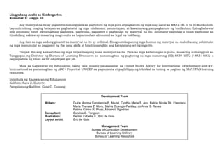 LE_Kinder_Q1_Week10_ver2.pdf Kindergarten Matatag | PPT | Free Download