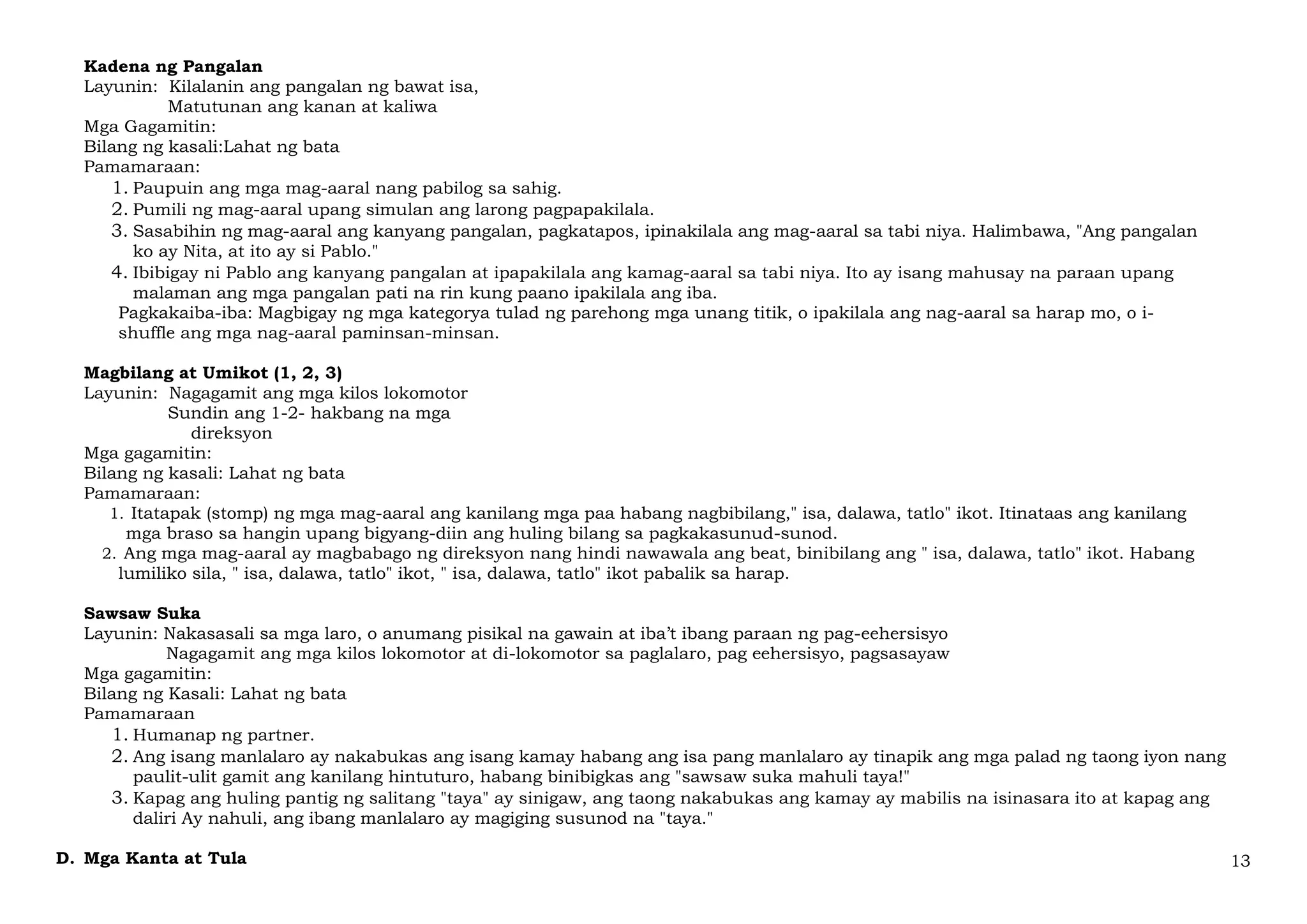 Kinder 1 Weekly Lesson Deped Lesson Exem | PDF