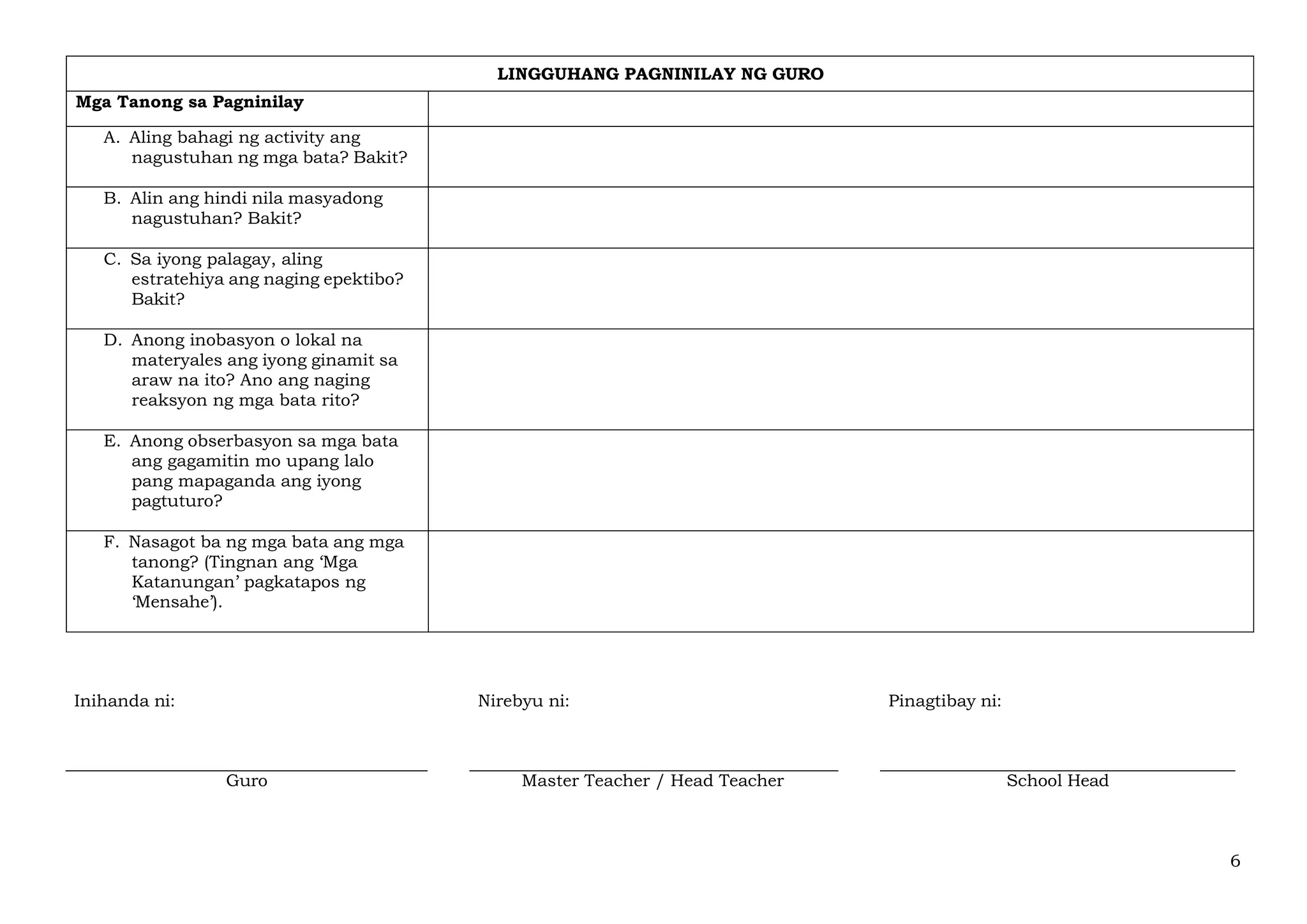 Kinder 1 Weekly Lesson Deped Lesson Exem | PDF
