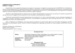 Kinder 1 Weekly Lesson Deped Lesson Exem | PDF