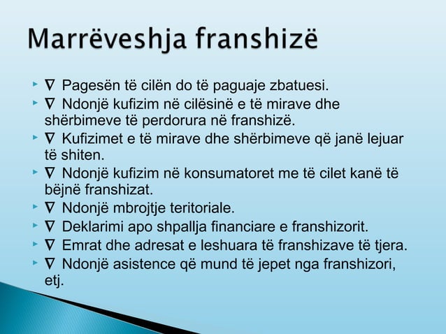 Leksion 5 franshiza. | PPT