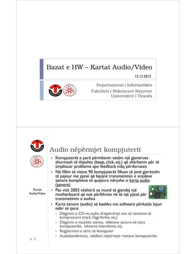 Leksioni 7 kartat audio-video | PDF
