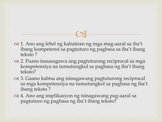 Leksyur at palihan sa aksiyong pananaliksik | PPTX