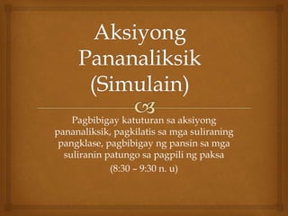 Leksyur at palihan sa aksiyong pananaliksik | PPTX