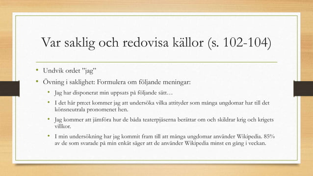 Lektion 2 informell och formell stil | PPTX | Education