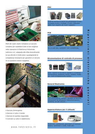 Presentazione aziendale Lektronix | PDF
