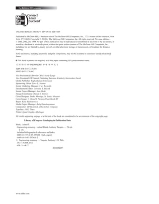 Economic Engineering Leland Blank | PDF | Business Accounting & Finance ...