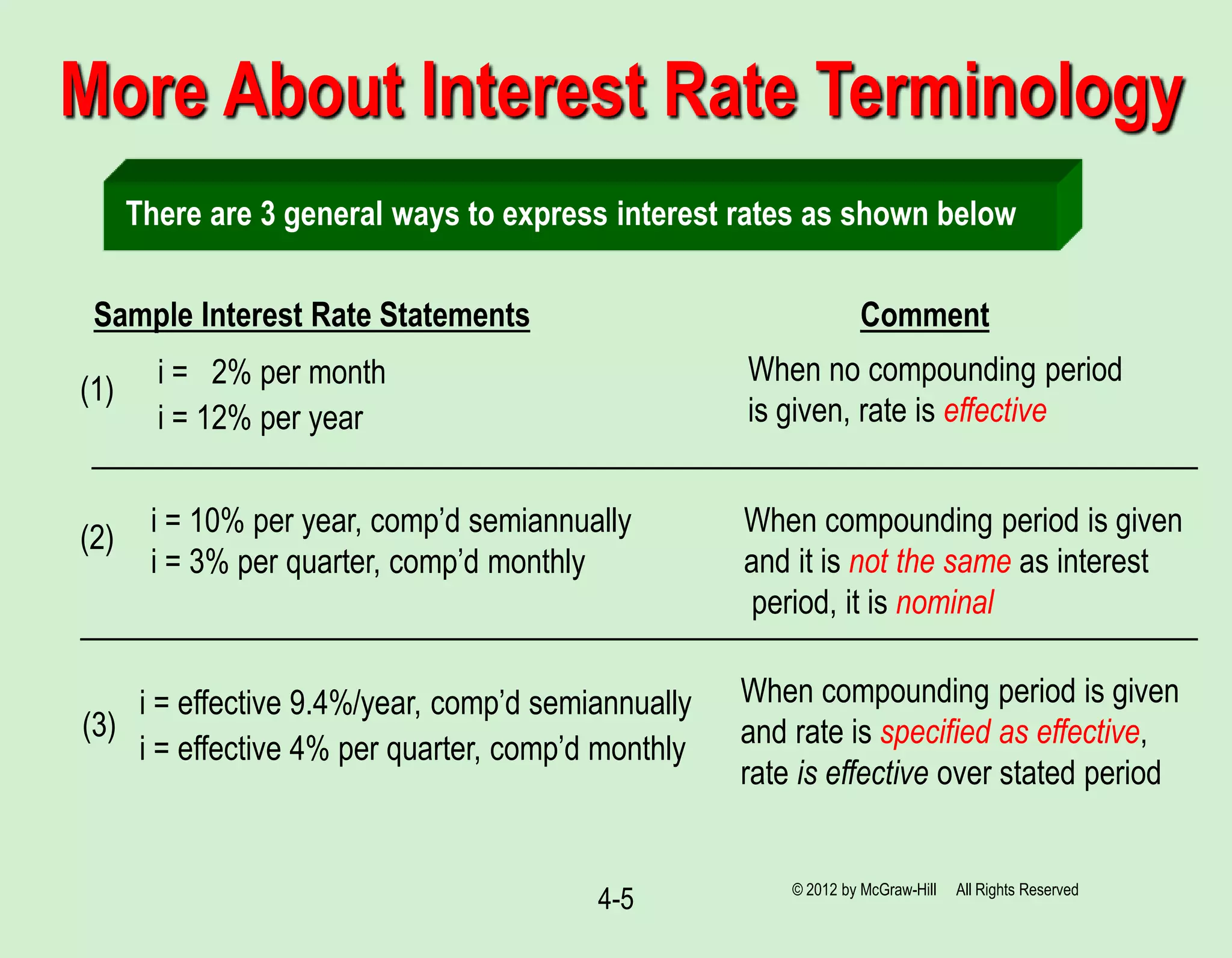 Leland_Tarquin_Engineering_Economy_Chapter_4_Nominal_Effective_Interest ...