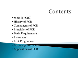 Polymerase Chain Reaction (PCR) | PPTX