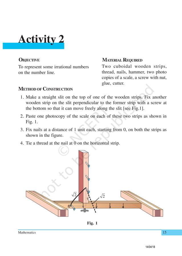 Maths practical activities class 9.pdf | Homework and Study | Education