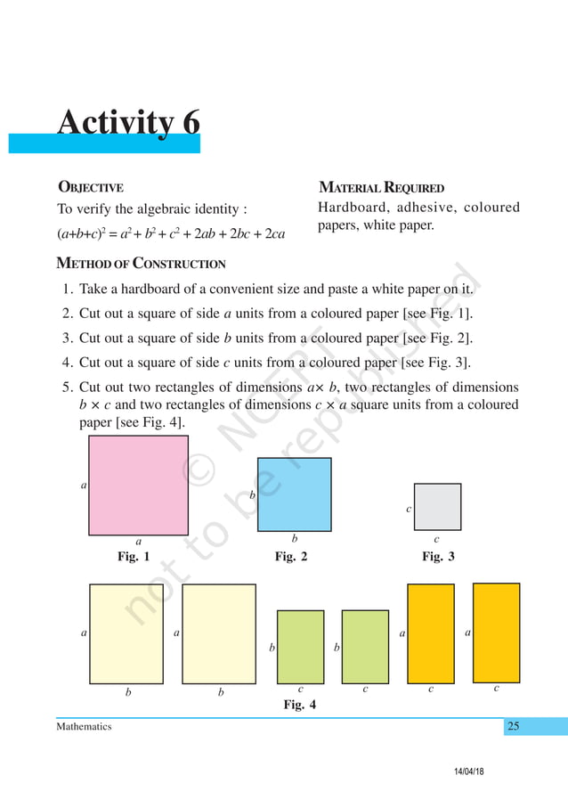 Maths practical activities class 9.pdf | Homework and Study | Education