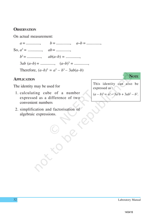 Maths practical activities class 9.pdf | Homework and Study | Education