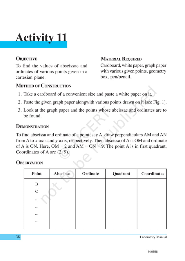 Maths practical activities class 9.pdf | Homework and Study | Education