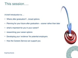 Planning for your Future, for Year 2 Linguistics and English Language ...