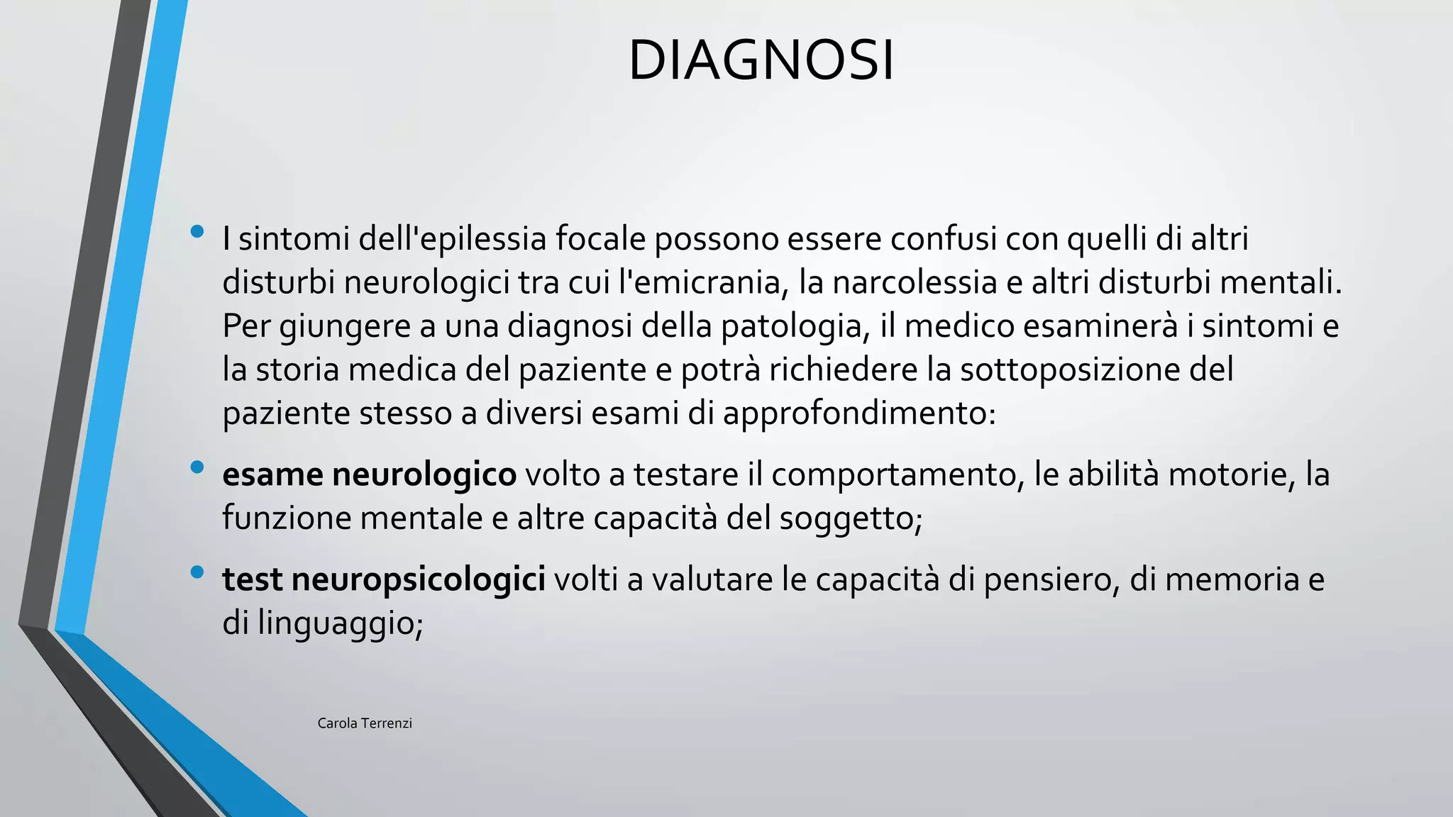 L'epilessia | PPTX