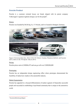 Analysis of Ferrari and Porsche | PDF