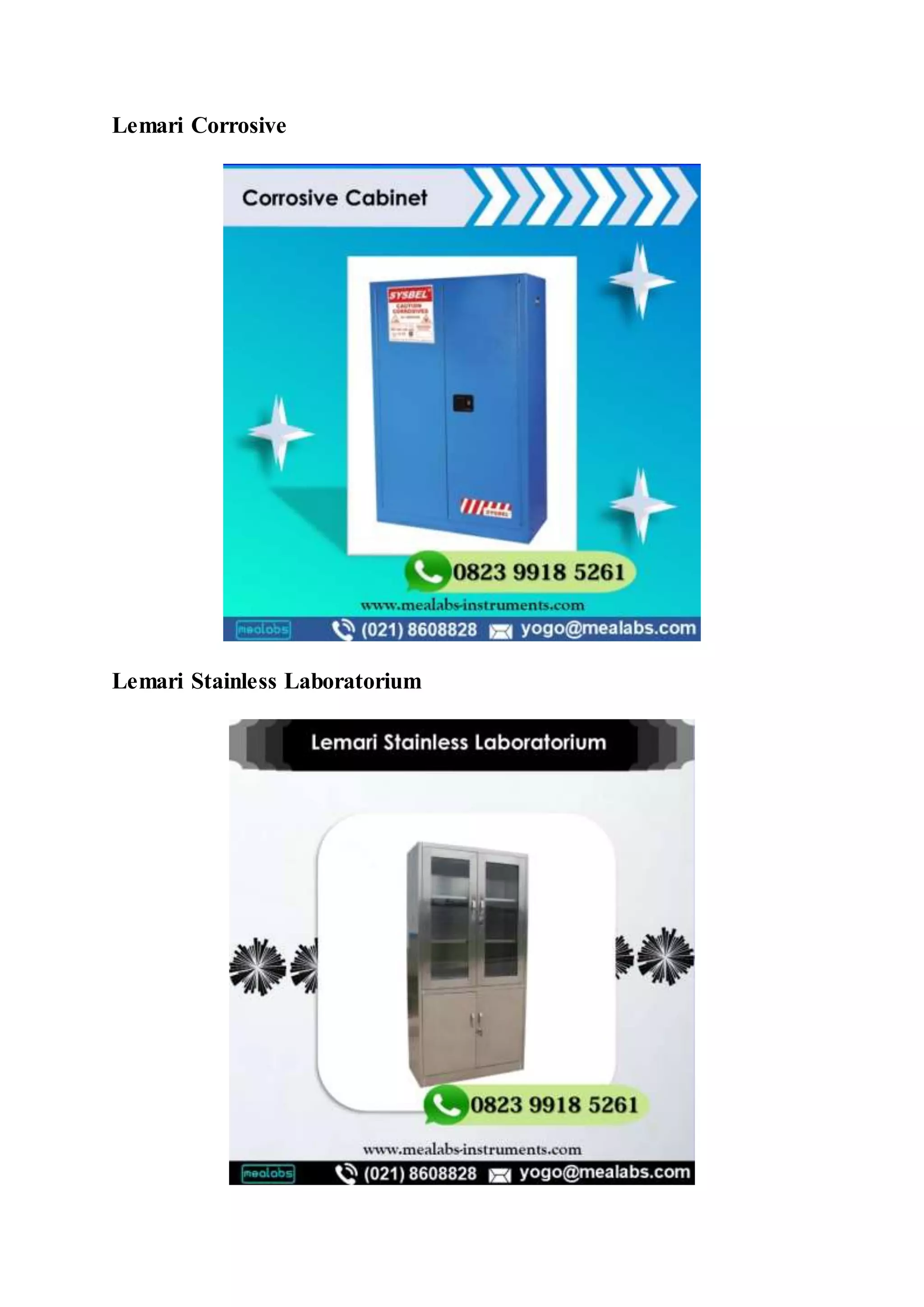 Lemari laboratorium Stainless | DOCX