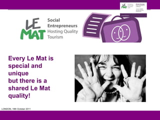 Le mat a social brand | PPT