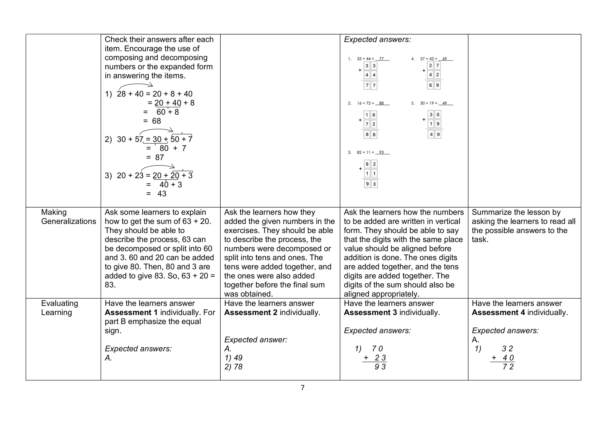 math exemplar grade 1 quarter 1 week six | PDF