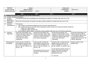 math exemplar grade 1 quarter 1 week six | PDF