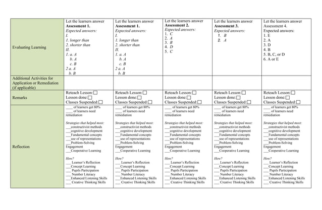 Learning Exemplar for Mathematics Quarter 2 Week 1 | PDF | Educational ...