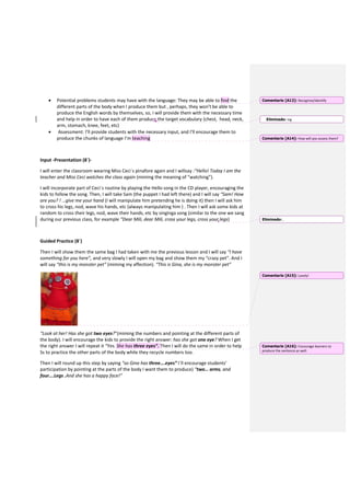 Lema – tpd – lesson plans kinder | PDF