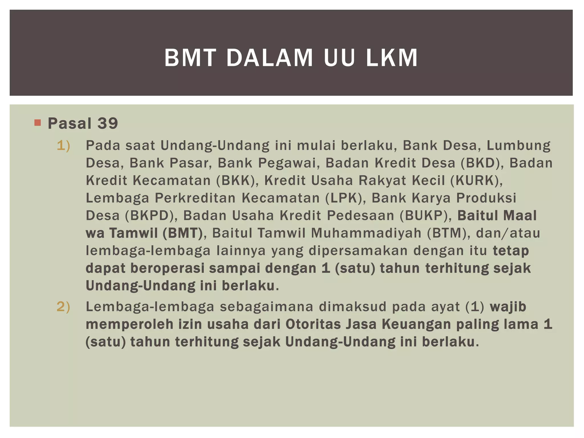 Lembaga Keuangan Islam di Indonesia | PDF