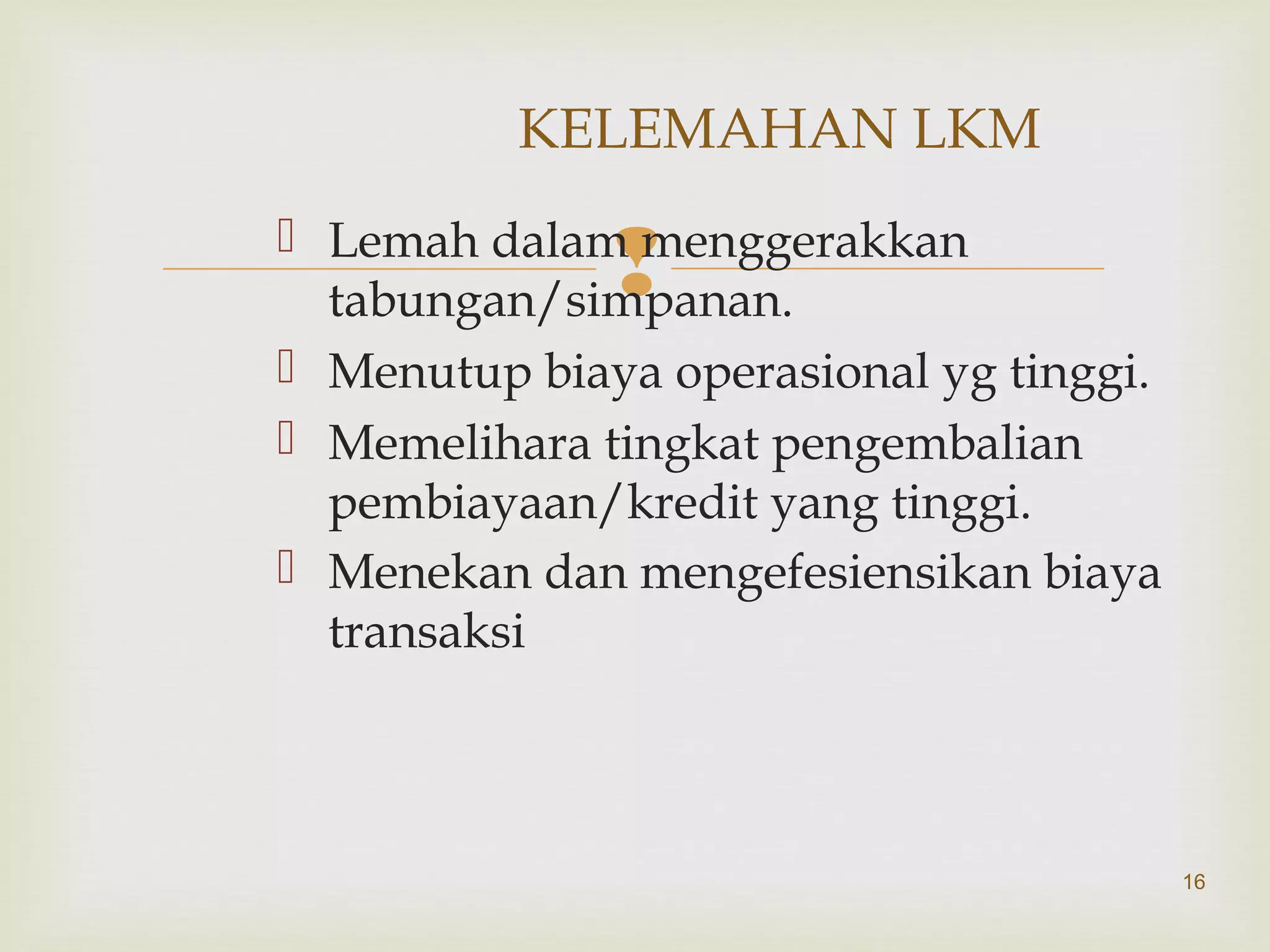 Lembaga Keuangan Mikro Syariah | PPT