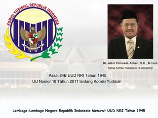 Lembaga Lembaga Negara Menurut UUD NRI Tahun 1945 | PPT