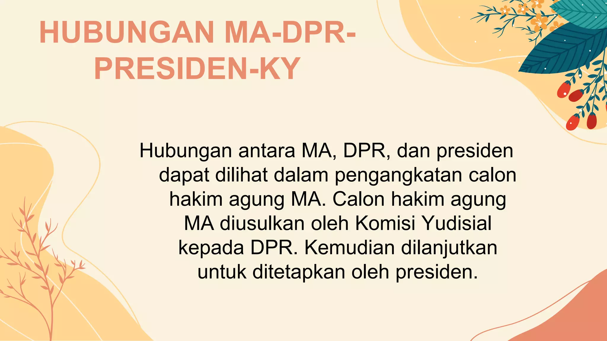 HUBUNGAN ANTAR LEMBAGA NEGARA | PPTX