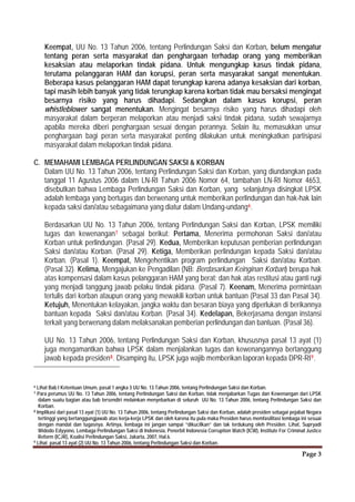 Lembaga Perlindungan Saksi & Korban di Daerah | PDF