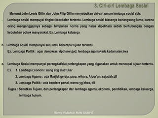 Lembaga sosial | PPTX