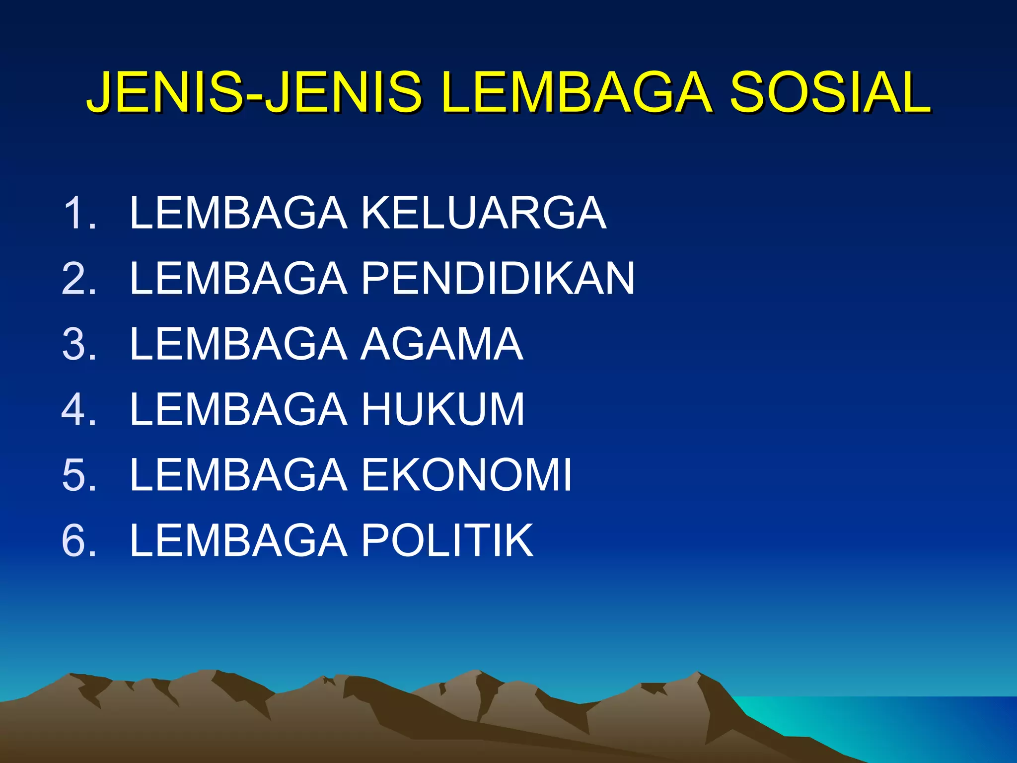 Lembaga sosial | PPT