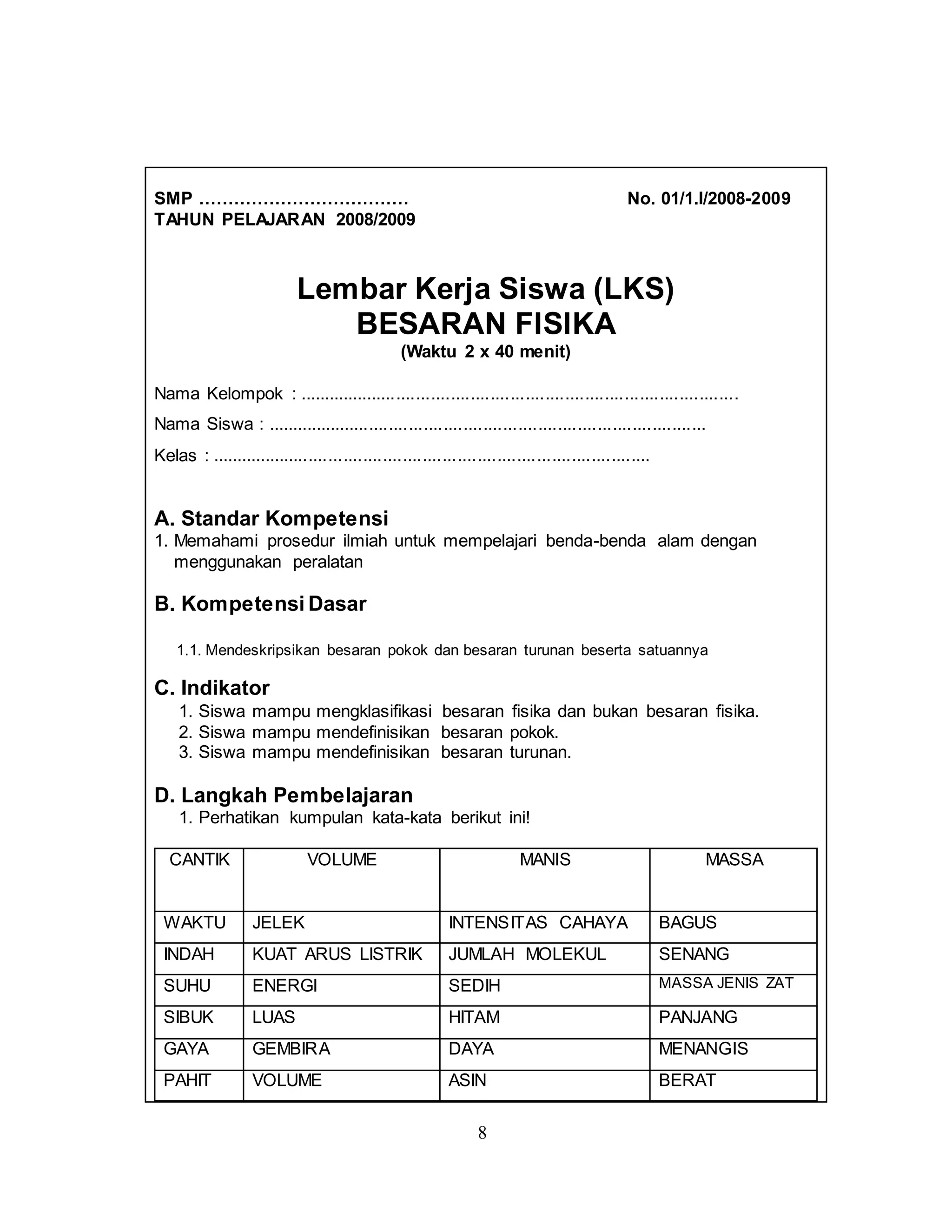 Lembaran kerja-siswa-lks-format-asesmen | DOCX