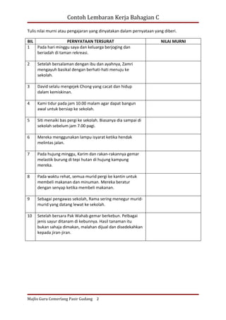 Lembaran bm bhgn c | DOC