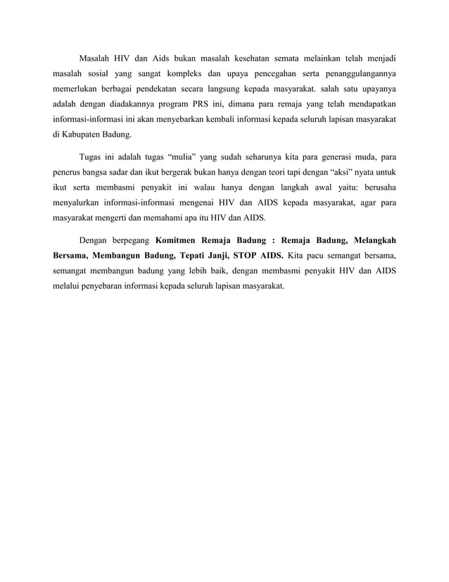Lembaran hiv dan aids | PDF