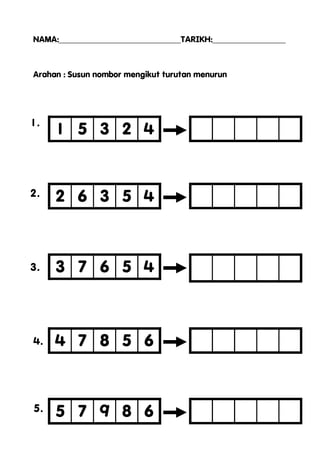 Lembaran kerja mate 1 | PDF