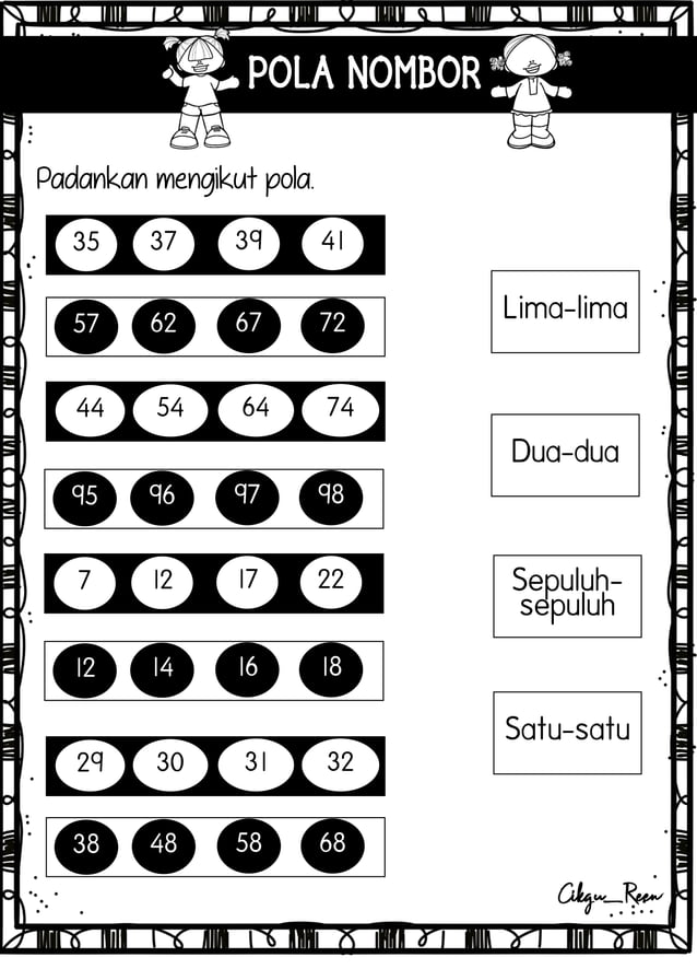 LEMBARAN LATIHAN TAMBAHAN MATEMATIK TAHUN 1.pdf