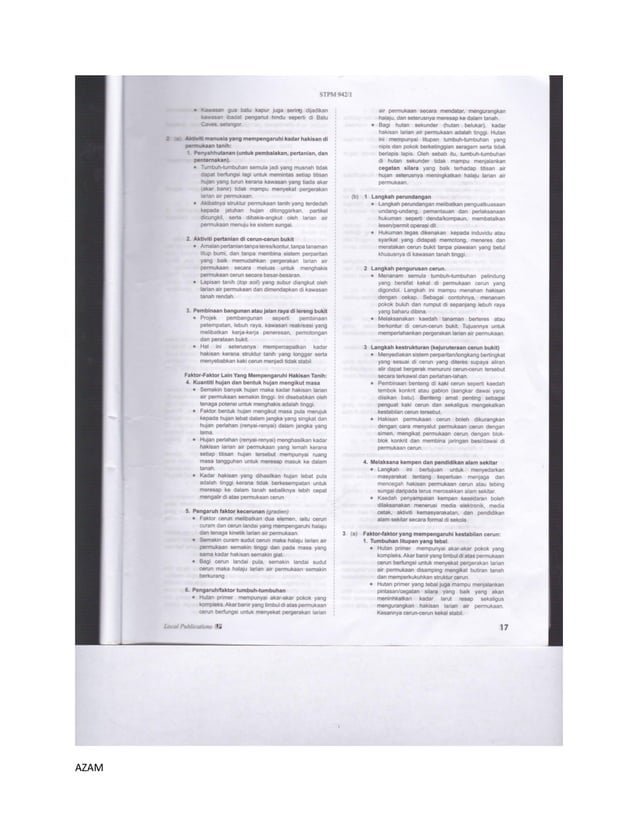 Skema jawapan STPM Lembaran praktis ( LP ) geo sem 1 | PDF | Science