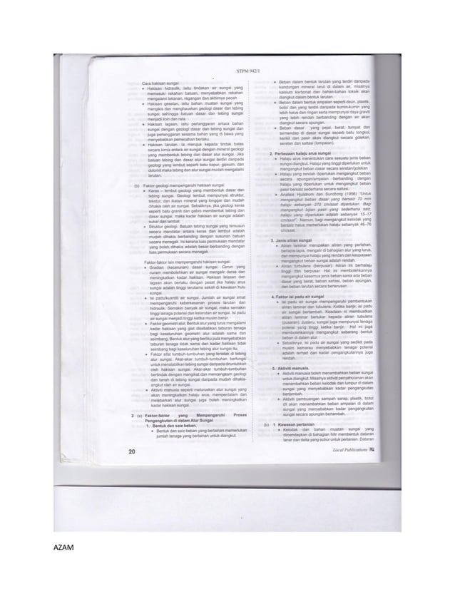 Skema jawapan STPM Lembaran praktis ( LP ) geo sem 1 | PDF | Science