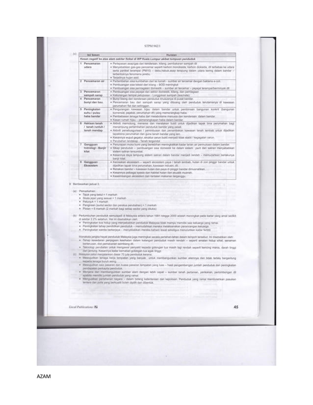 Skema jawapan STPM Lembaran praktis ( LP ) geo sem 1 | PDF | Science