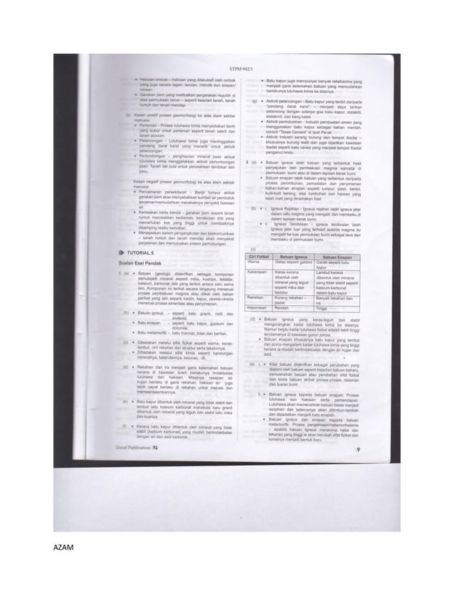 Skema jawapan STPM Lembaran praktis ( LP ) geo sem 1 | PDF | Science