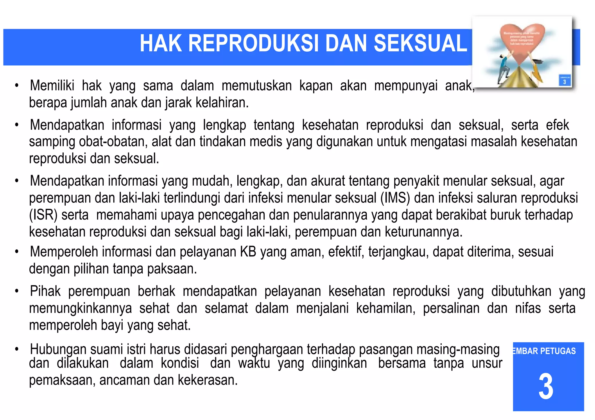 Lembar balik kesehatan reproduksi dan seksial bagi calon pengantin | PDF