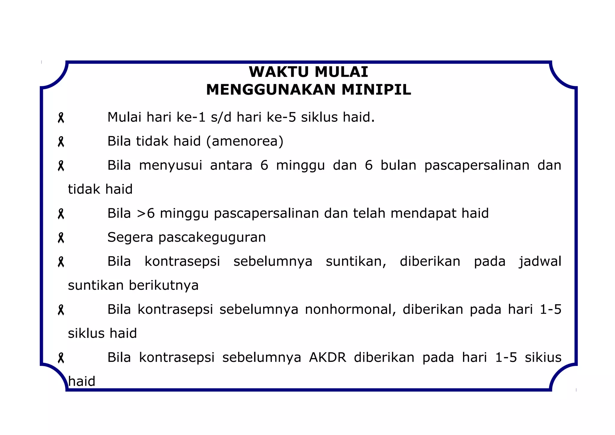 Lembar balik minipil 2 | DOC