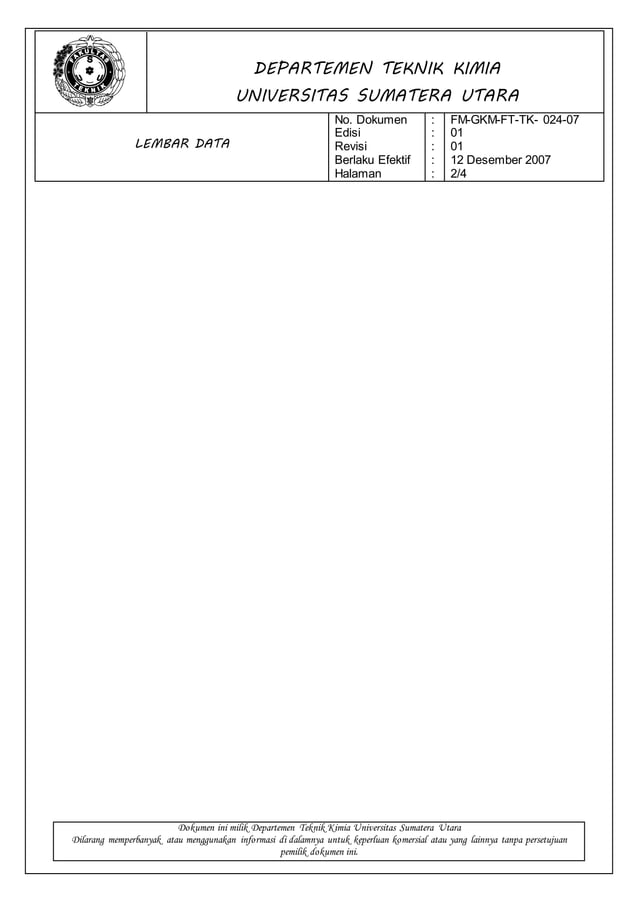 Lembar data kosong | DOCX